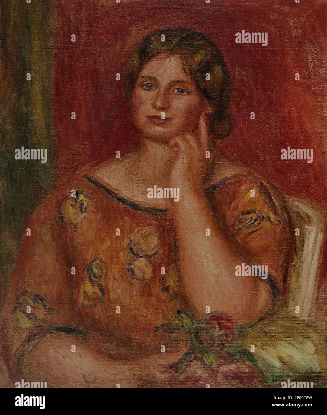Pierre-Auguste Renoir - Portrait de Gertrude Osthaus Stock Photo - Alamy