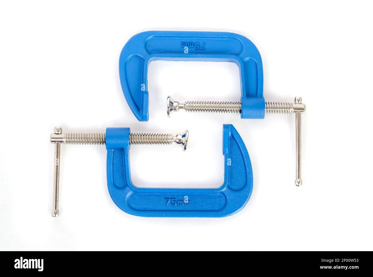 Clamp - professional tool for clamping objects isolated on a white ...