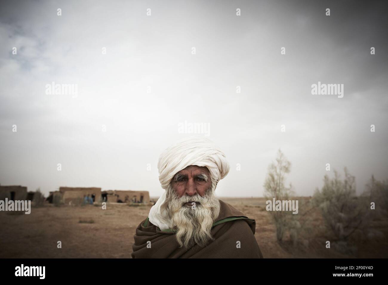 27 November 2012 - Helmand Province, Afghanistan - A village elder in a ...
