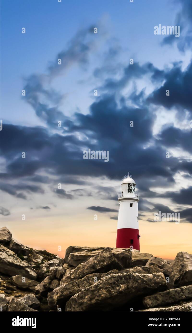Portland Bill Lighthouse Stock Photo - Alamy