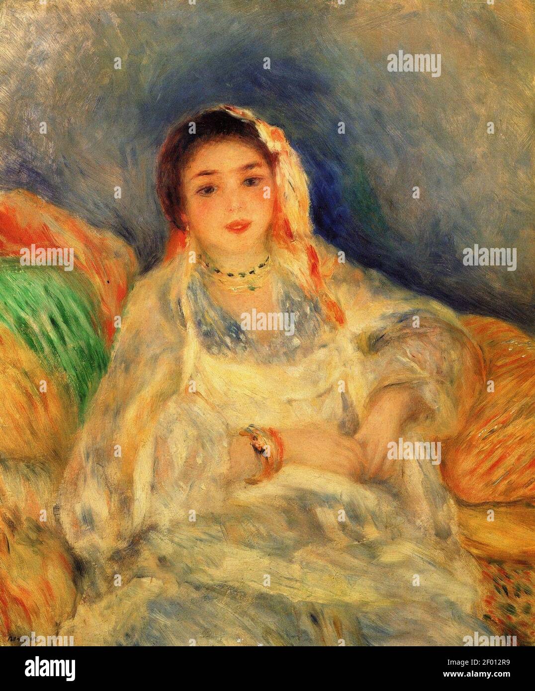Pierre-Auguste Renoir, Seated Algerian Woman, 1882 Stock Photo - Alamy