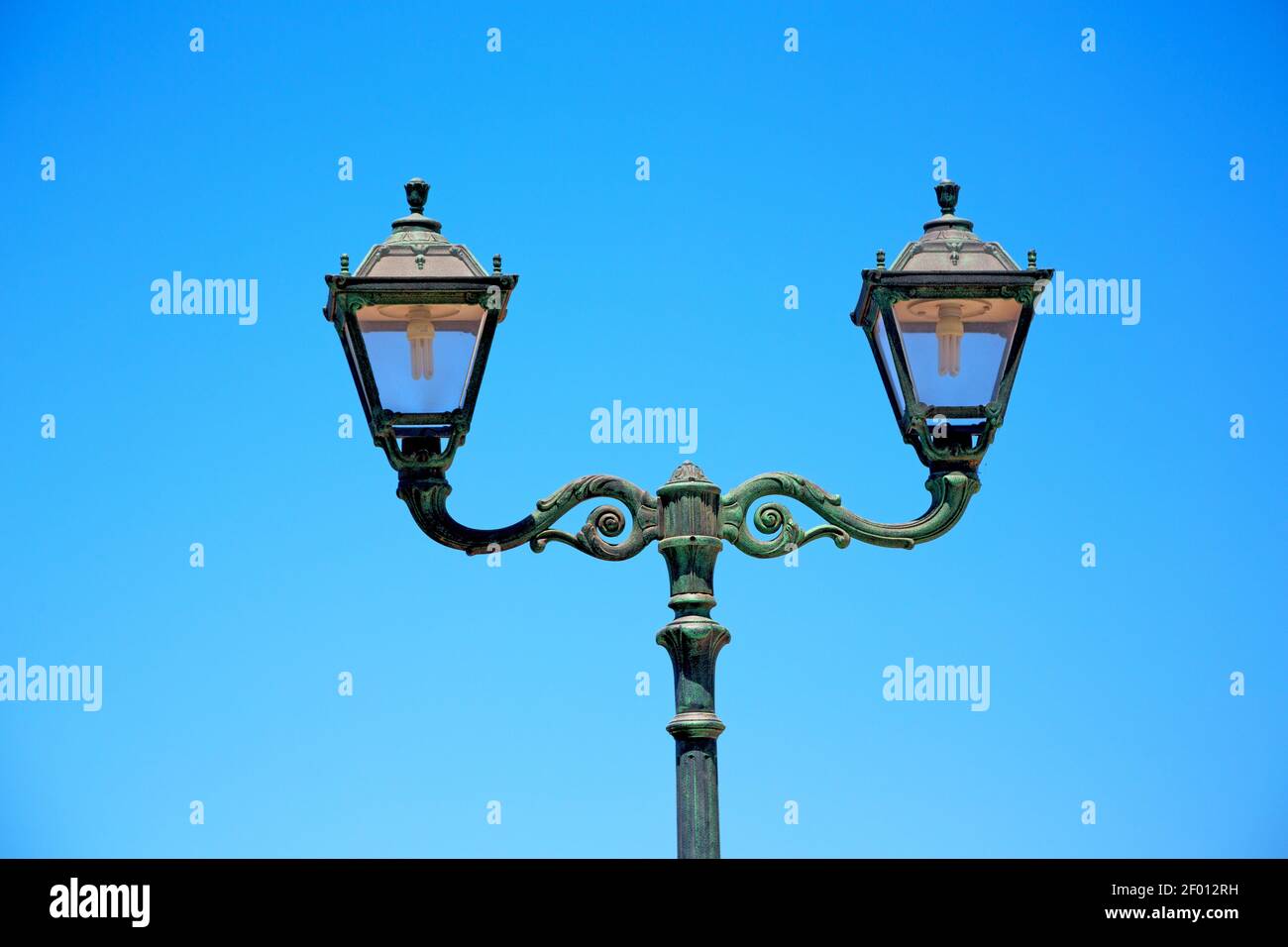 Light europe in the greece lantern and illumination Stock Photo - Alamy