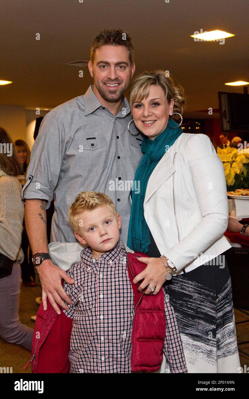 Jeremy Affeldt, Larisa Affeldt, Walker Affeldt - 3 December 2012 - San ...