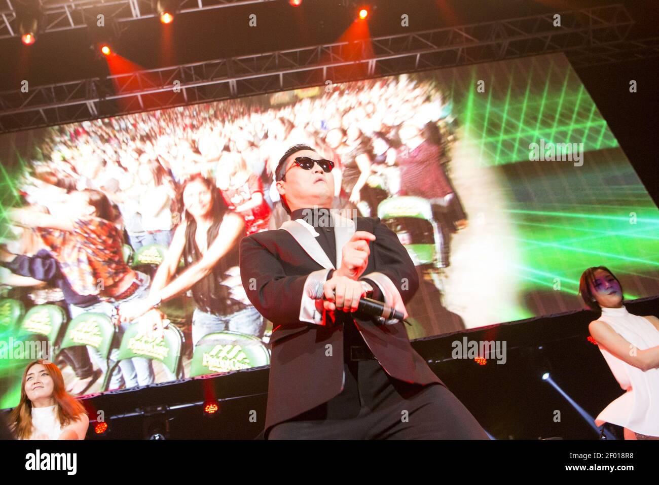 11 December 2012 - Fairfax, Virginia - Korean singer Psy, famous for ...