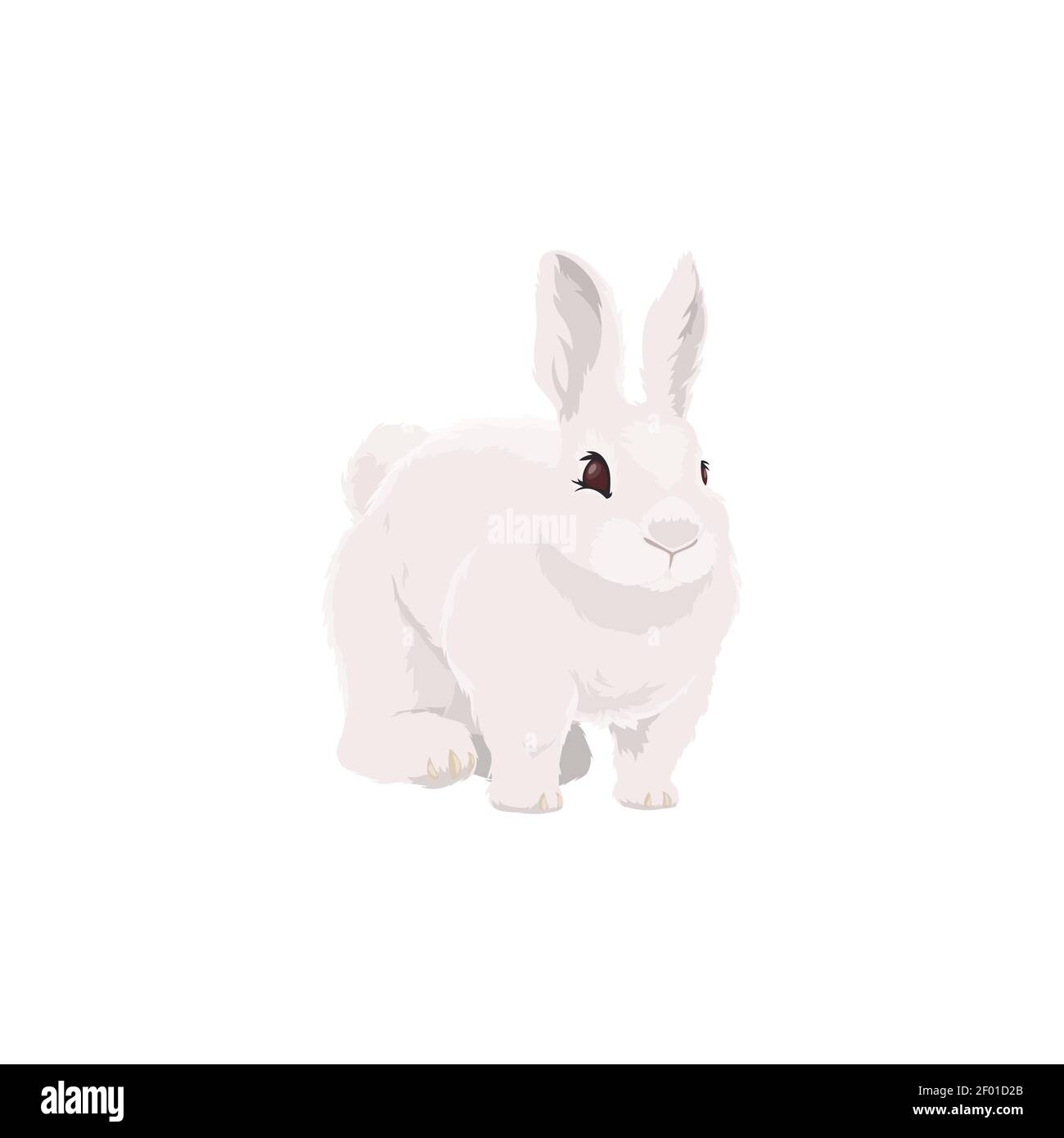 Rabbit bunny farm animal icon, vector cattle farming and meat food ...