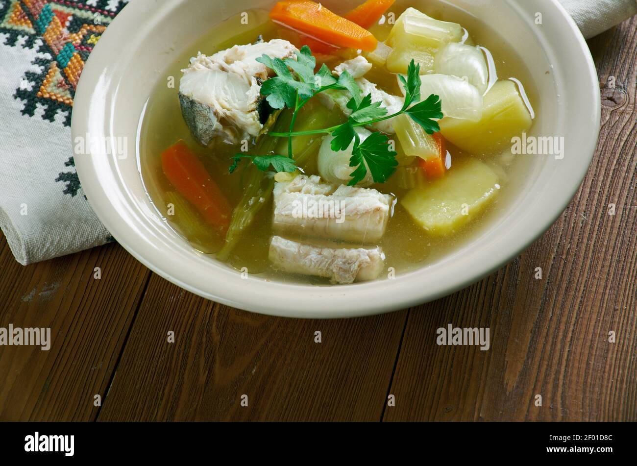 Russian fish soup Stock Photo - Alamy