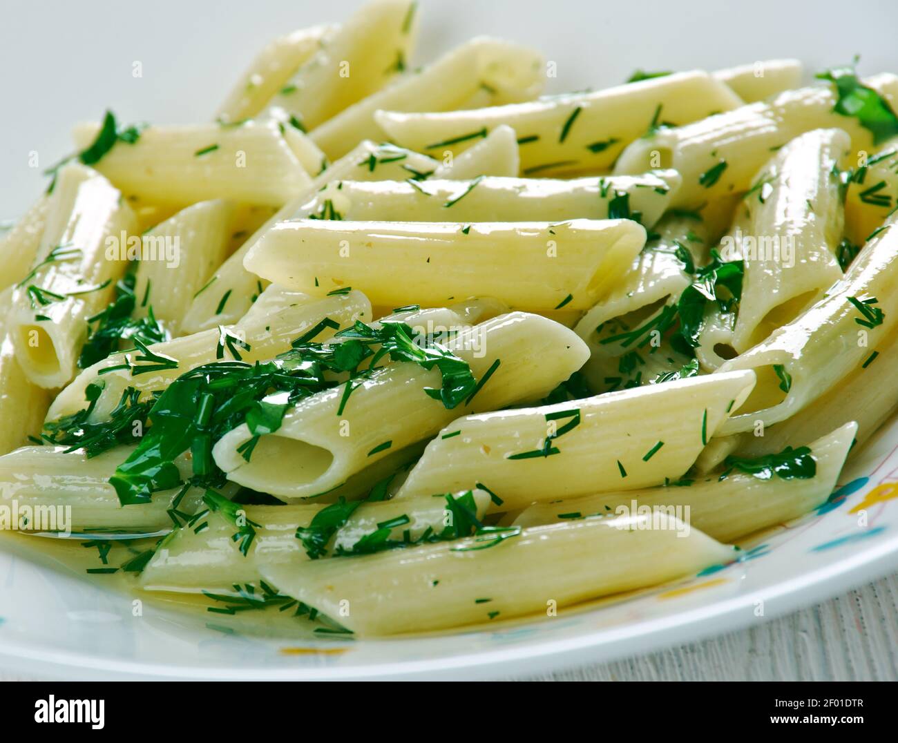 Pennette al Pesto Stock Photo - Alamy