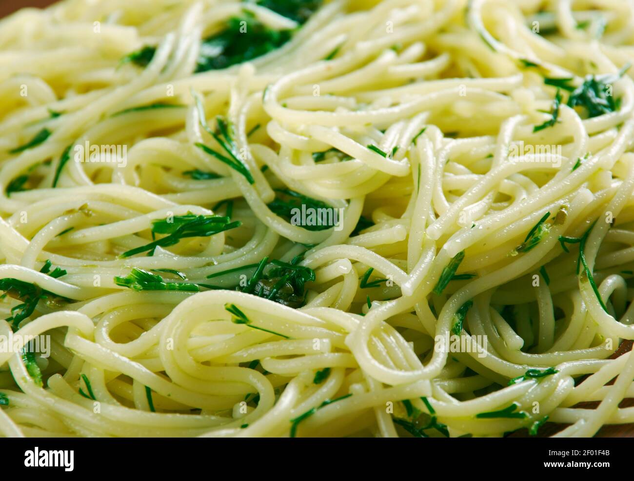 Spaghetti al Pesto Stock Photo - Alamy
