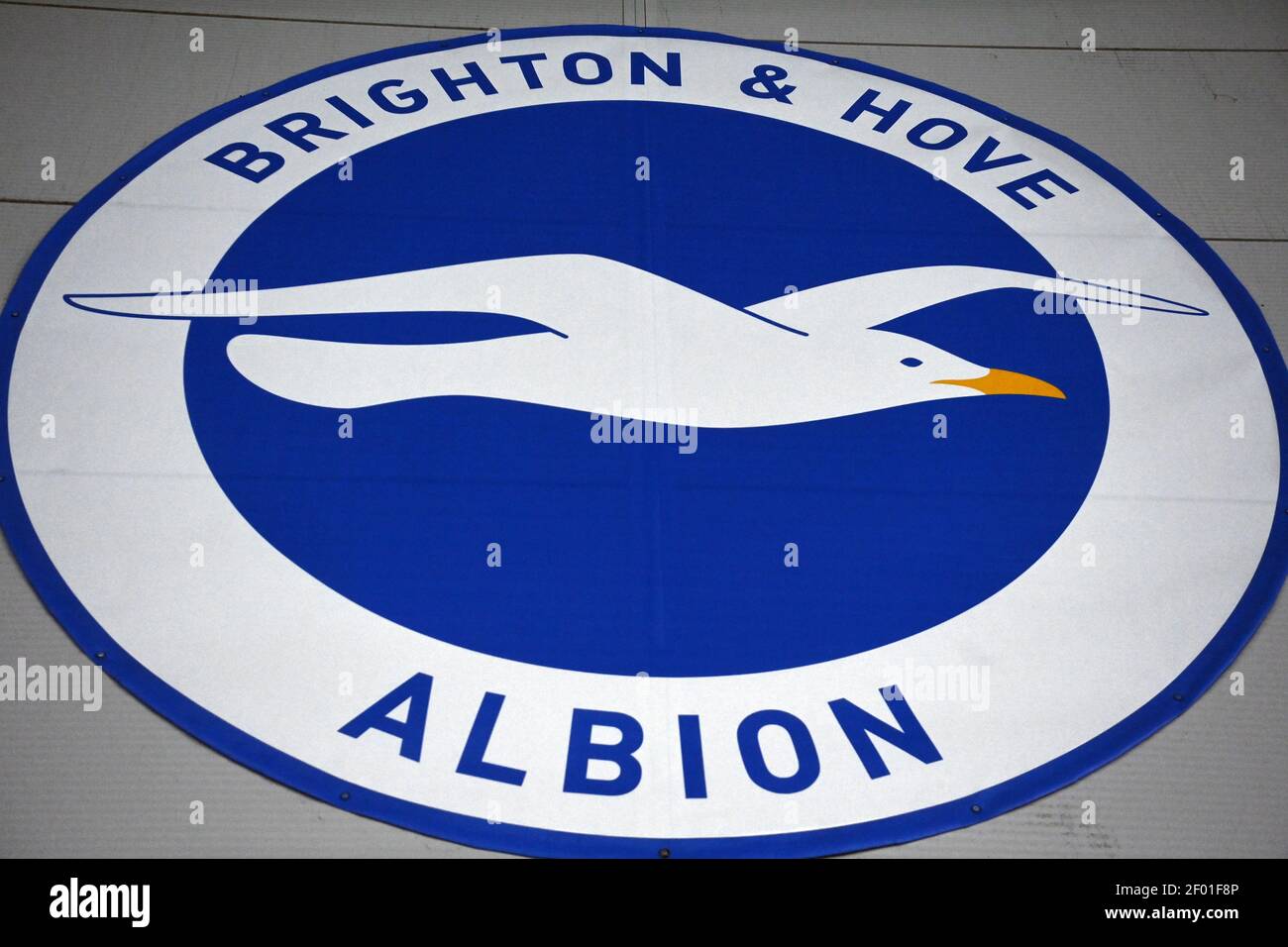 Football general view gv sign signage badge crest logo hi-res stock ...