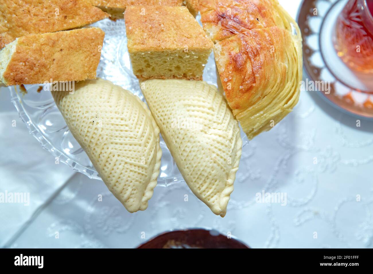 Traditional Azerbaijani sweet shekerbura shakarbura sybmol of Novruz ...