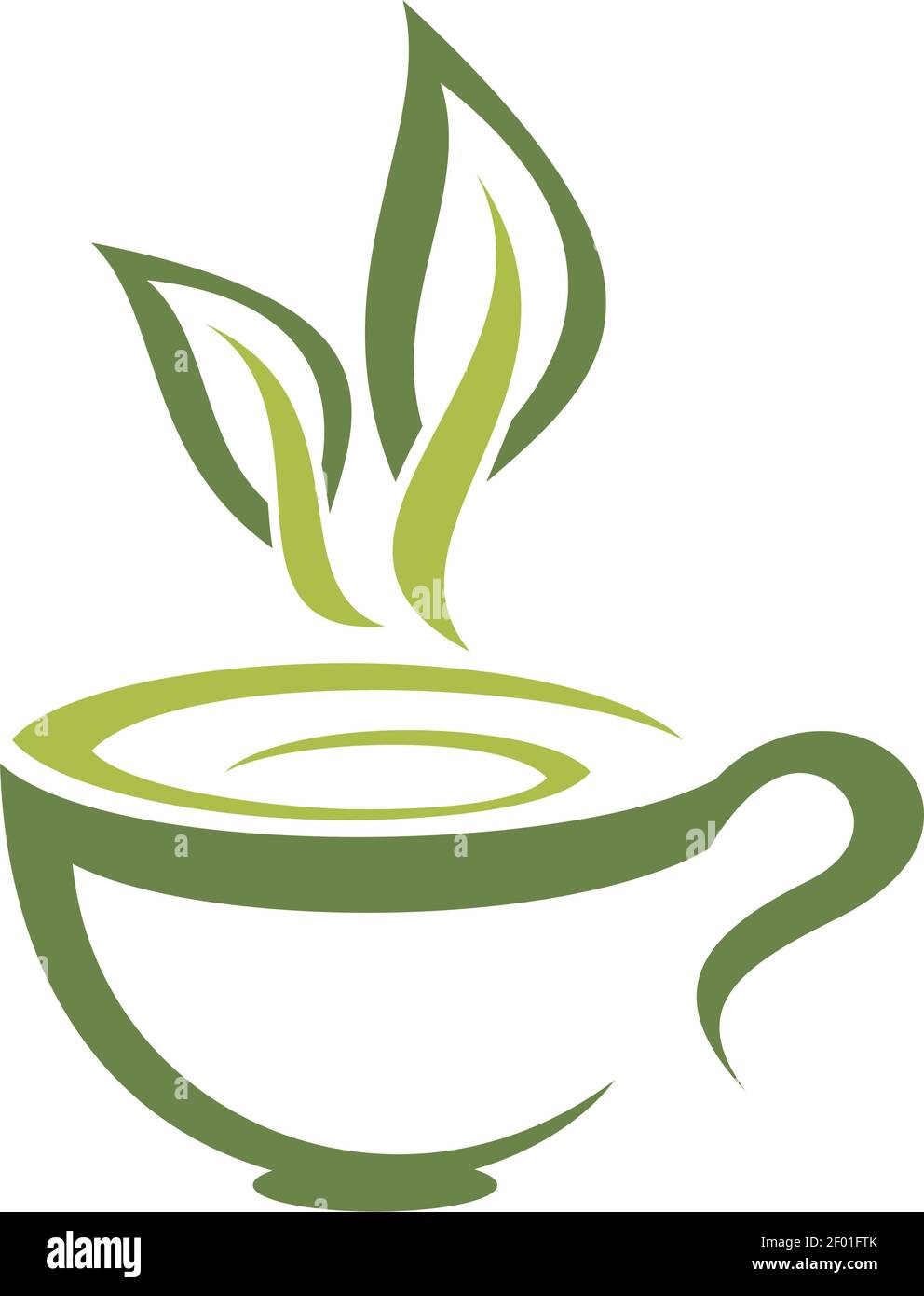 Green Tea Cup Vector