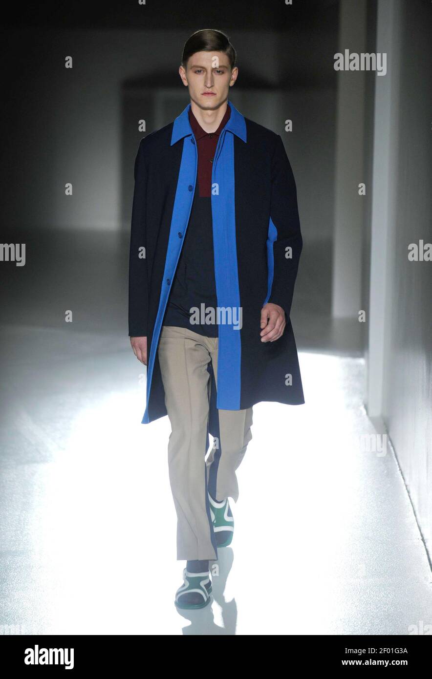 6/24/2012 - Milan , ITA - FWD201 Model walks the runway at the Prada ...