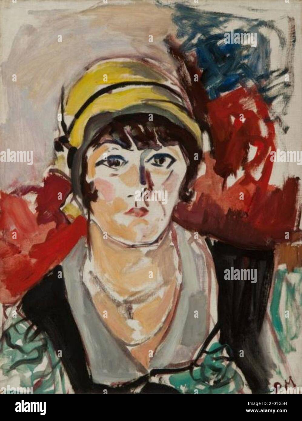 Piet Mondriaan - Meisje met geel hoedje Stock Photo - Alamy