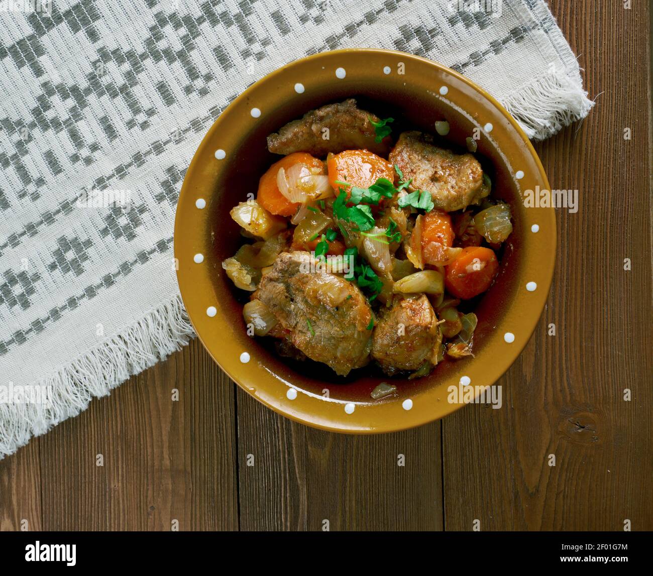 Estonian stew pork Stock Photo - Alamy