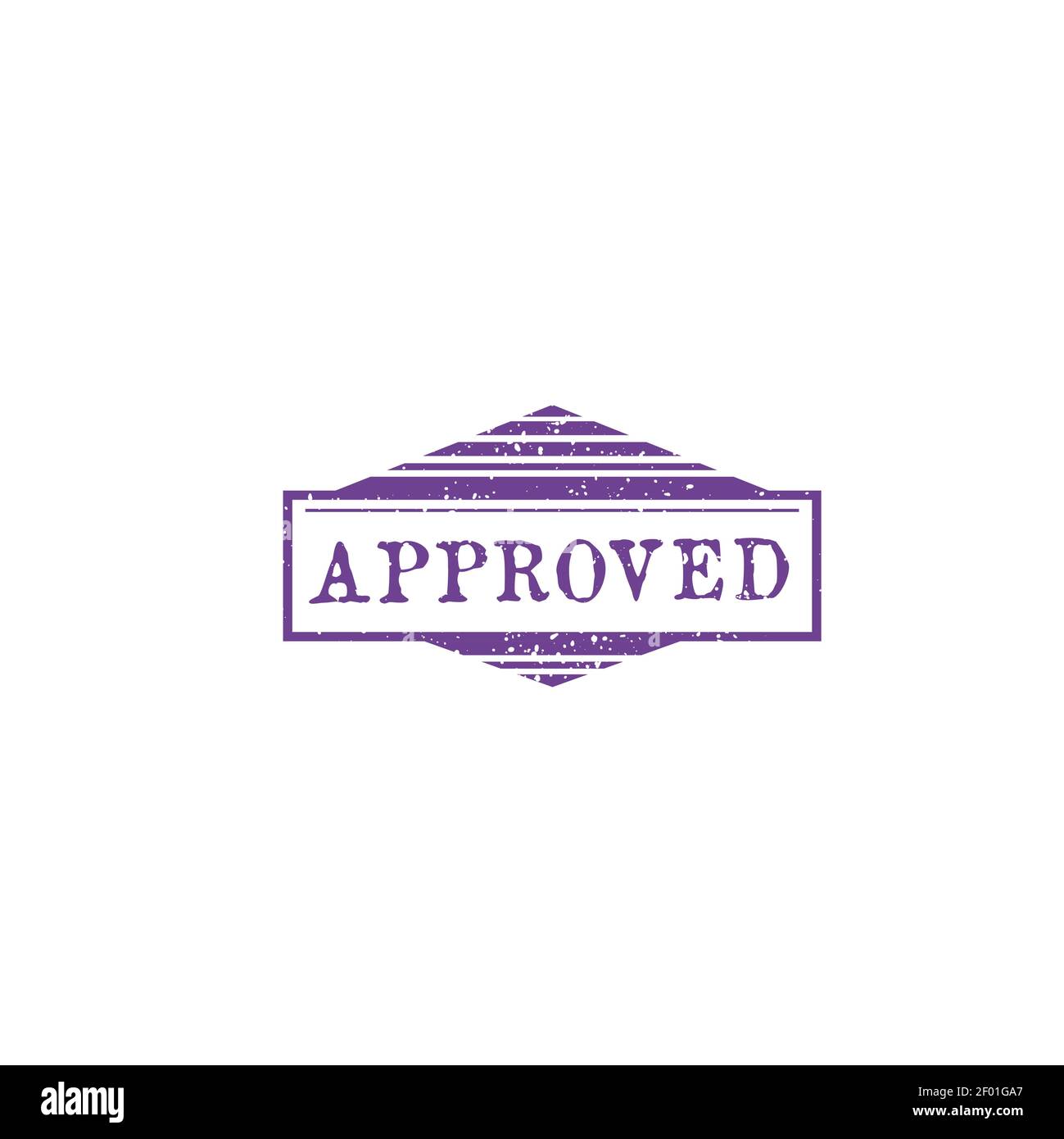 Approved stamp seal isolated grunge sign of approval. Vector accepted ...