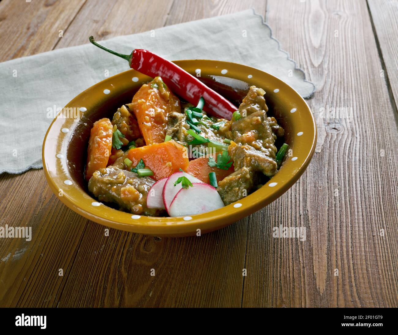 Caribbean beef stew Stock Photo - Alamy