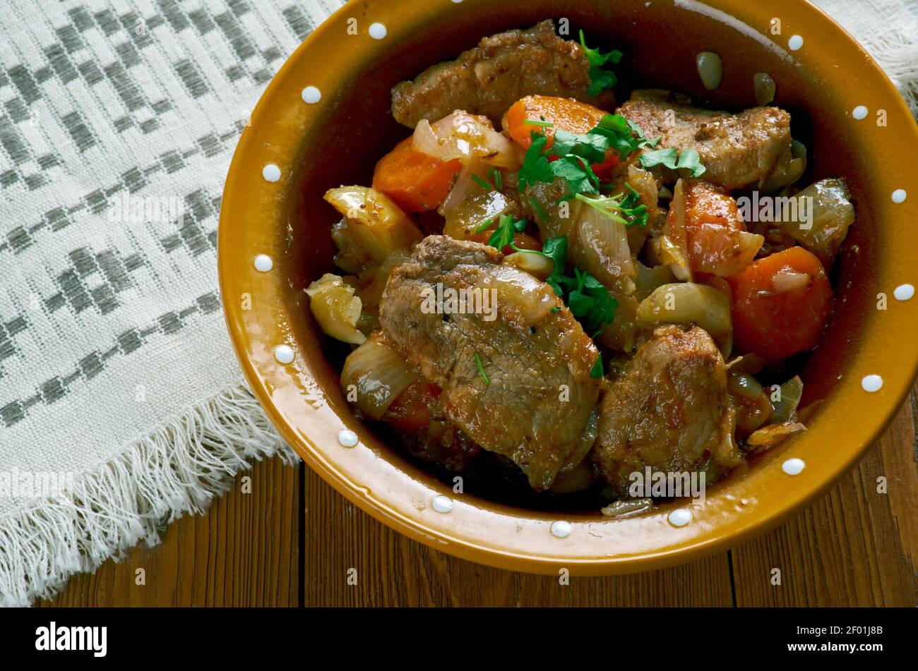Estonian stew pork Stock Photo - Alamy