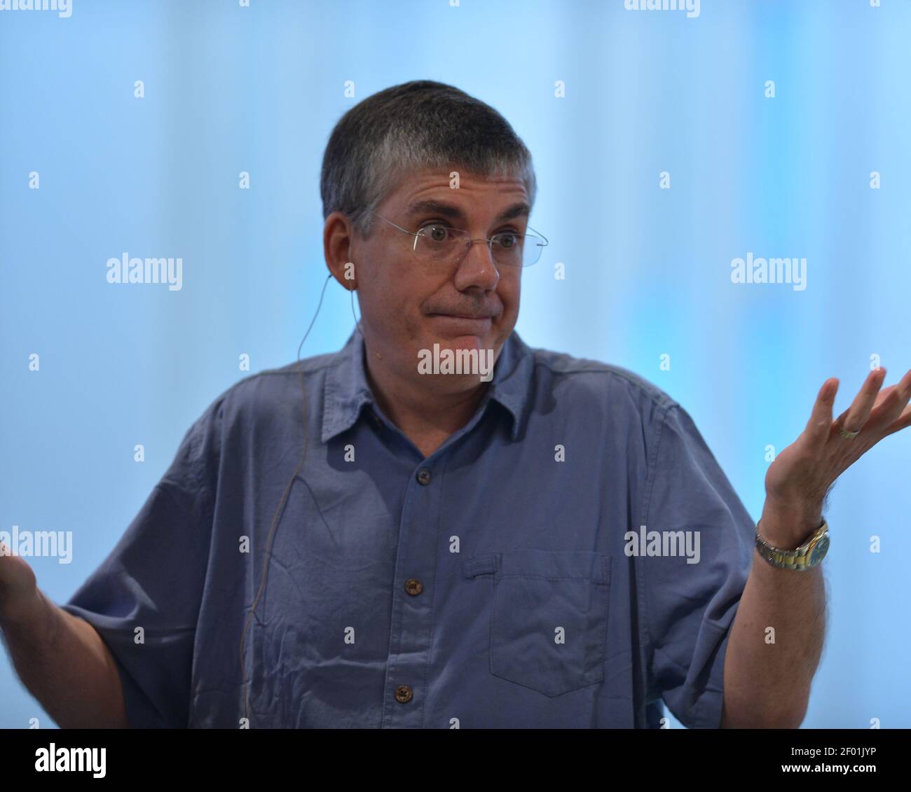 07 OCTOBER 2012: Rick Riordan attend visual presentation based on his ...