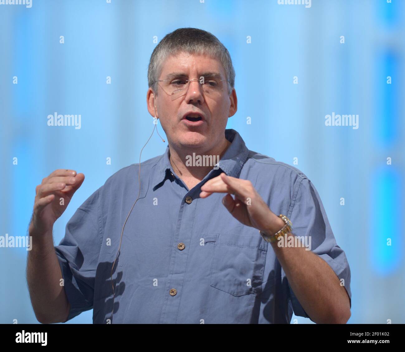 07 OCTOBER 2012: Rick Riordan attend visual presentation based on his ...
