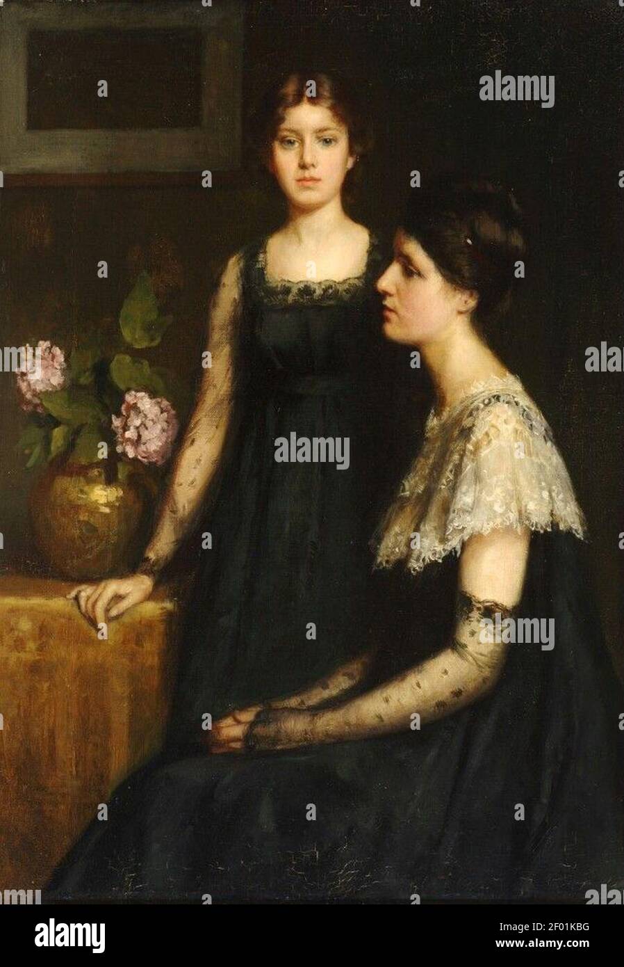 Piet Slager jr., Mijne zusters Jeanette en Corry (1908 Stock Photo - Alamy