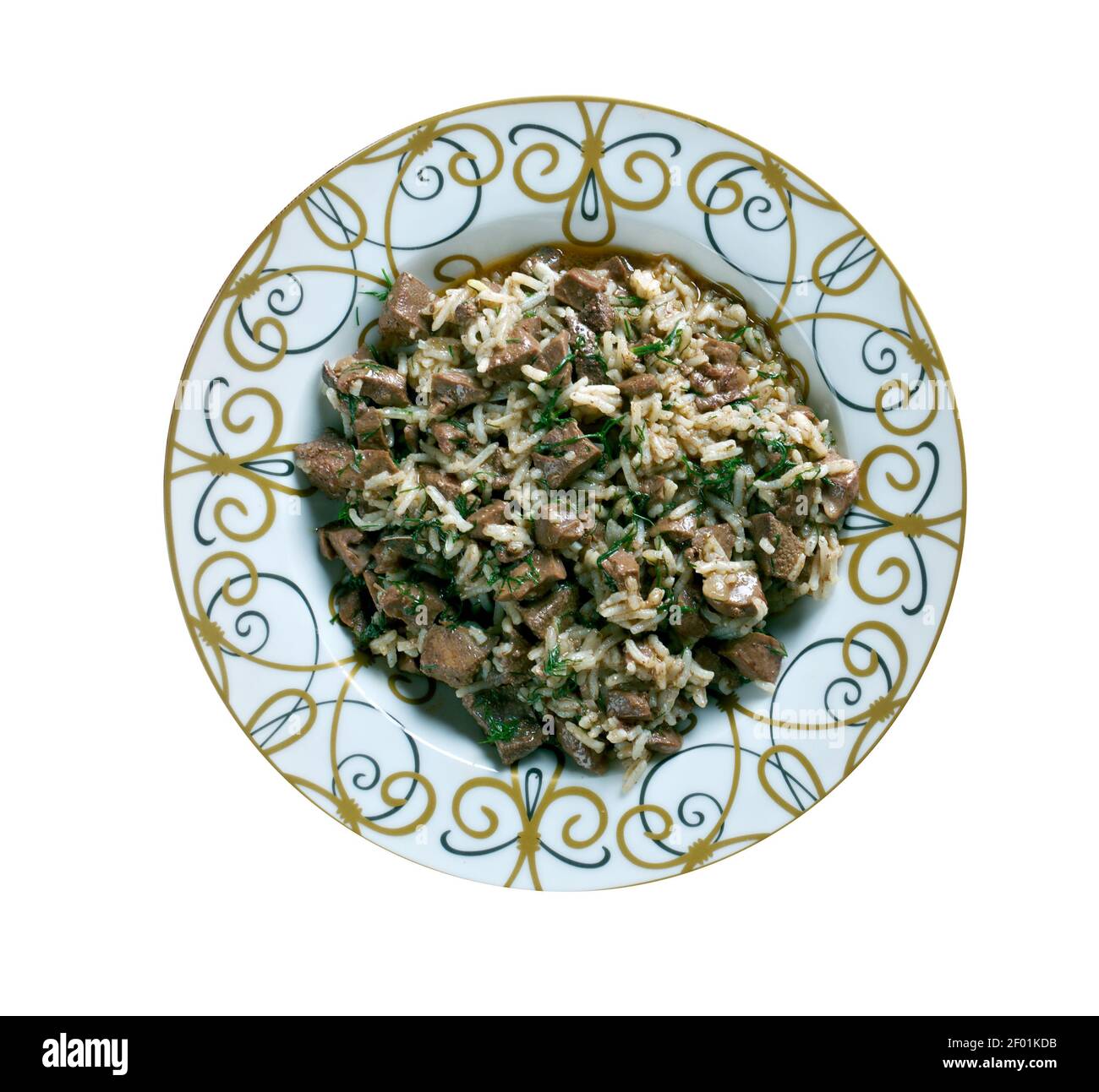 Bahsh Uzbek pilaf Stock Photo - Alamy