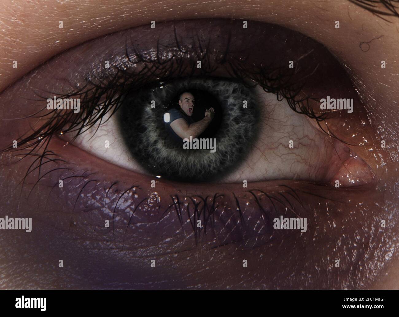 A photo illustration composed to raise domestic violence awareness for ...