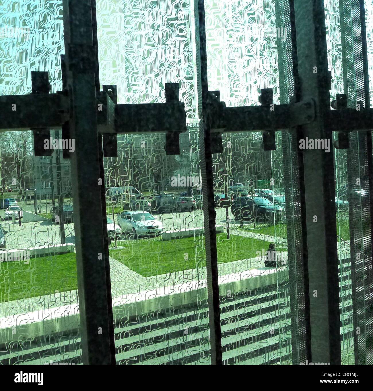 Windows at Warsaw's new Museum of the History of Polish Jews are etched ...