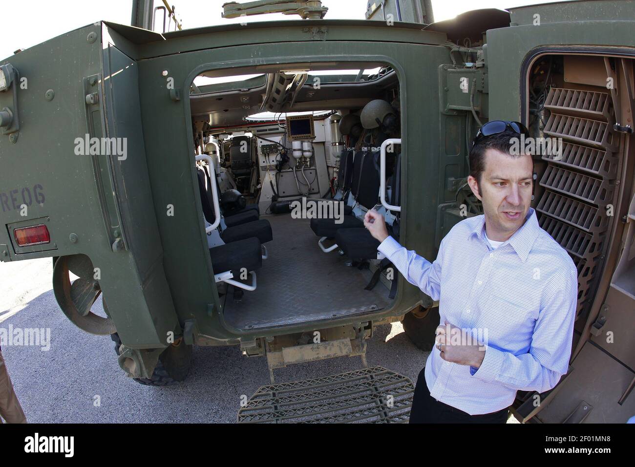 Patrick Shepherd is seen with the HAVOC in Grand Prarie, Texas, Friday ...