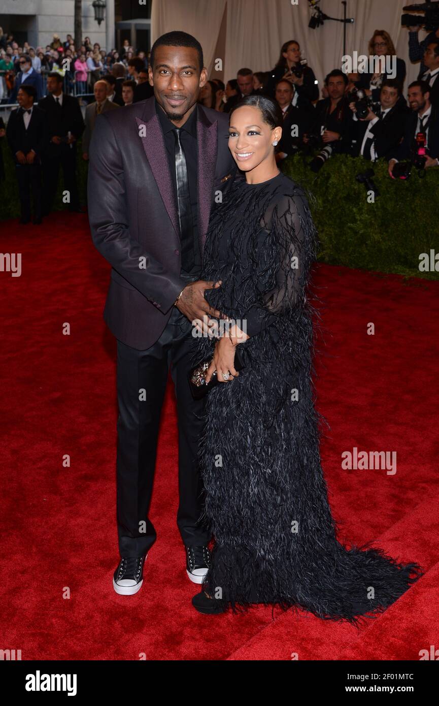 Alexis Welch and Amare Stoudemire - Costume Institute Gala "Punk: Chaos ...