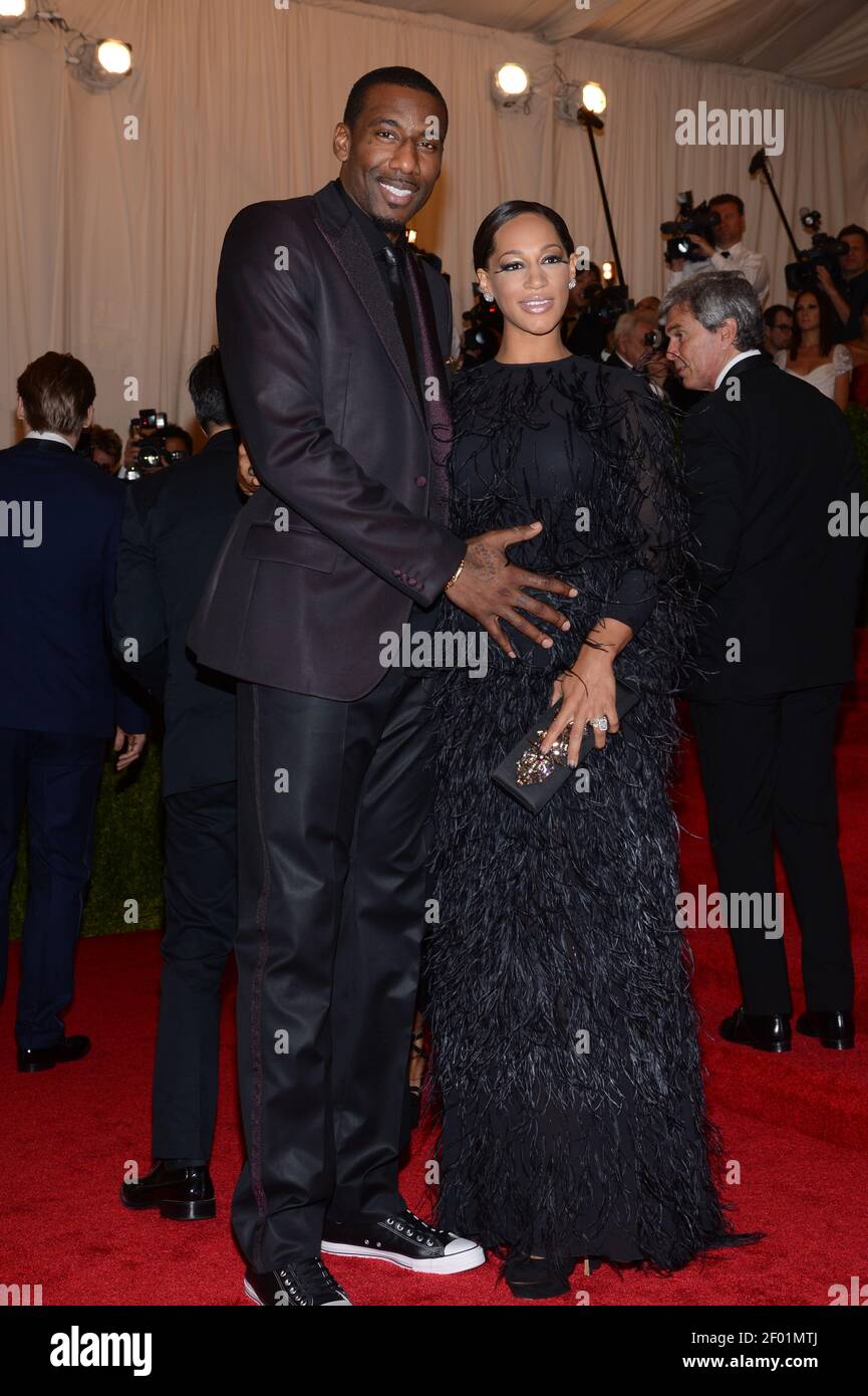 Alexis Welch and Amare Stoudemire - Costume Institute Gala "Punk: Chaos ...