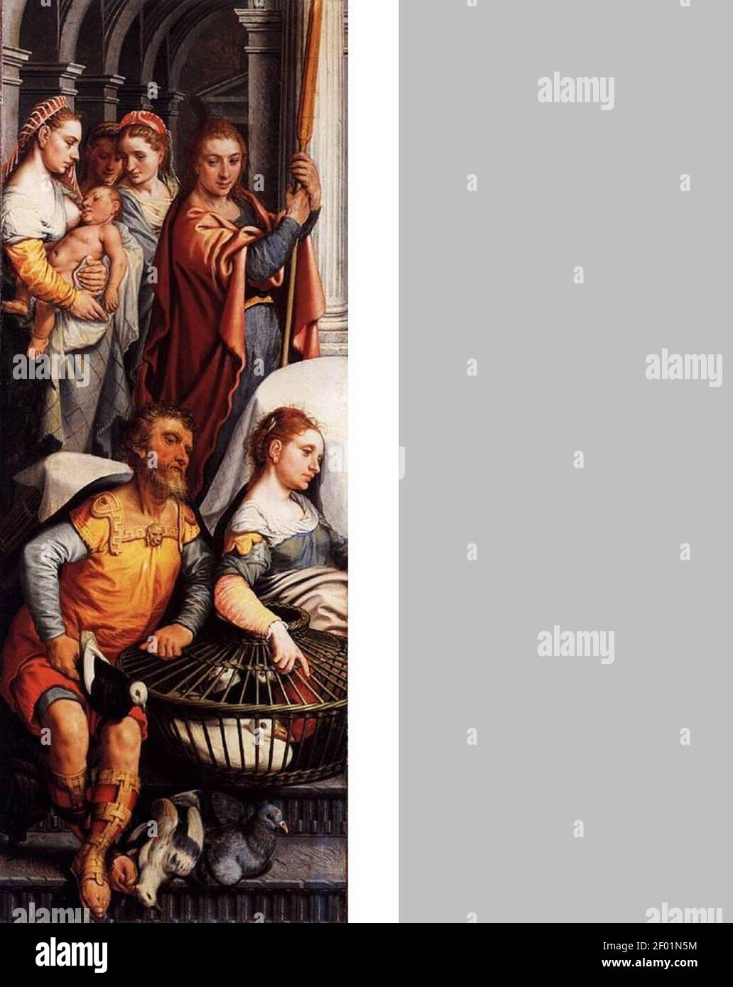 Pieter Aertsen 013 reconstruction 02 Stock Photo - Alamy