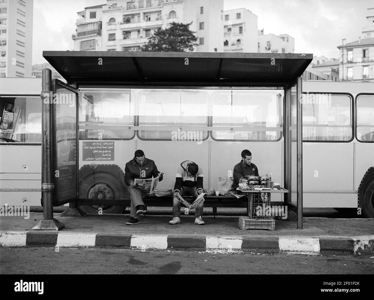 Bus station (Photo by Raphael Fournier/Sipa USA Stock Photo - Alamy