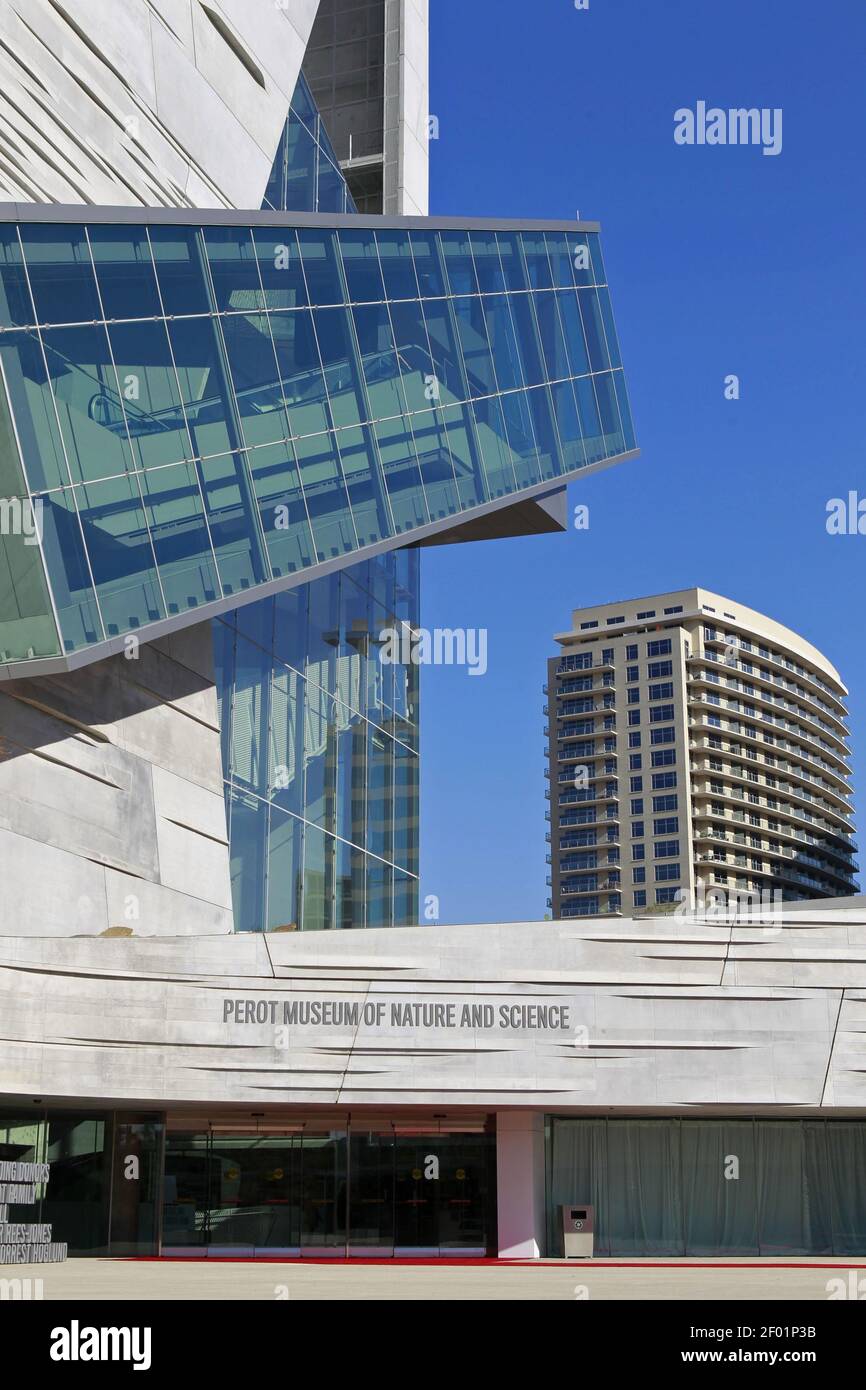 The Perot Museum of Nature and Science in downtown Dallas, Texas ...