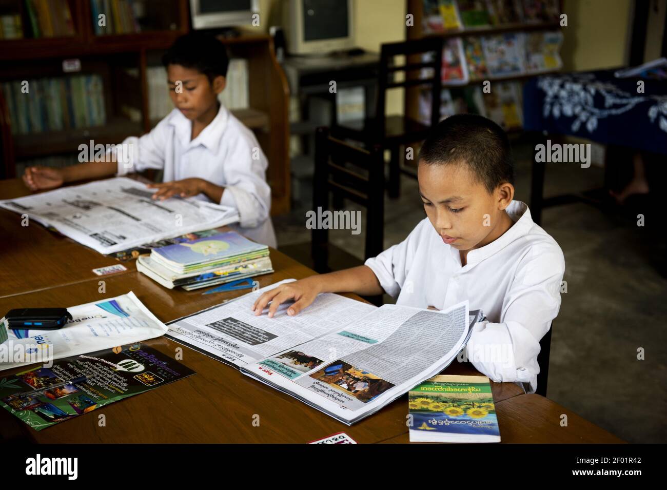 The daily life in an orphanage in Yangon, Myanmar. (Photo by Robin ...