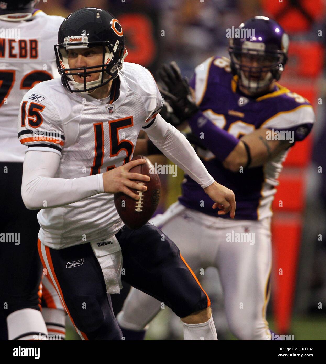 Chicago Bears quarterback Josh McCown (15) scrambles out of the pocket ...