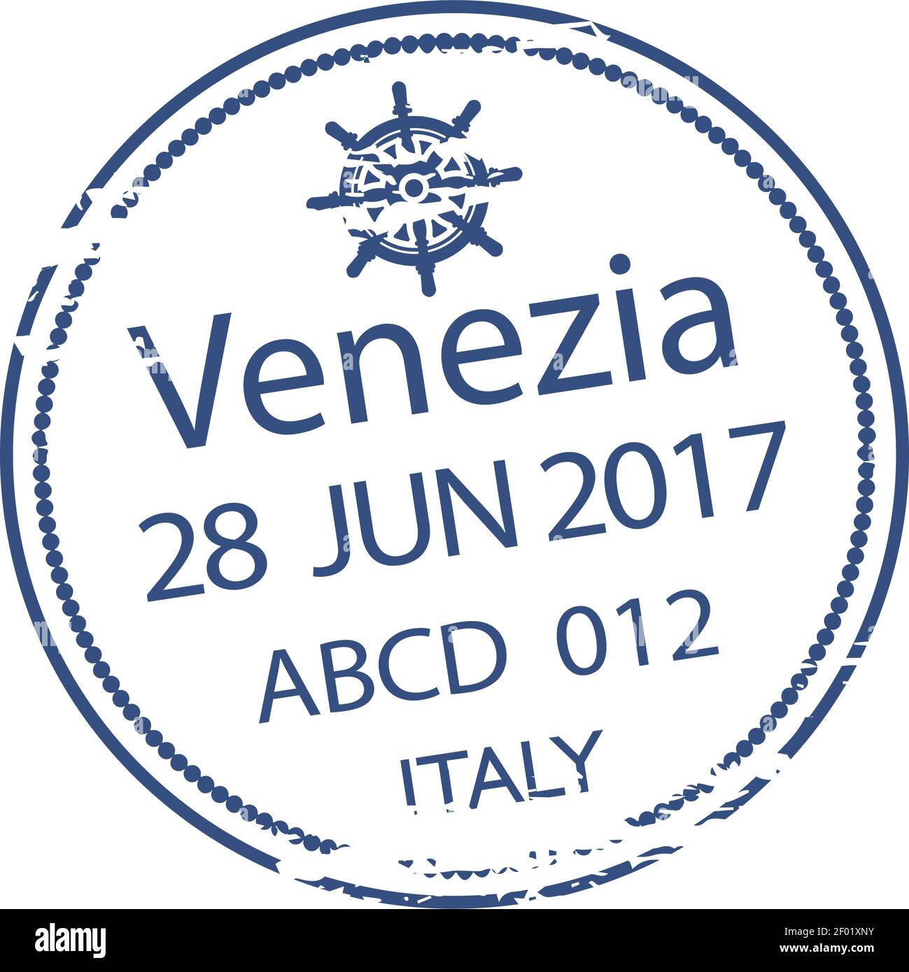 Passport Stamp Italy Stock Vector Images - Alamy