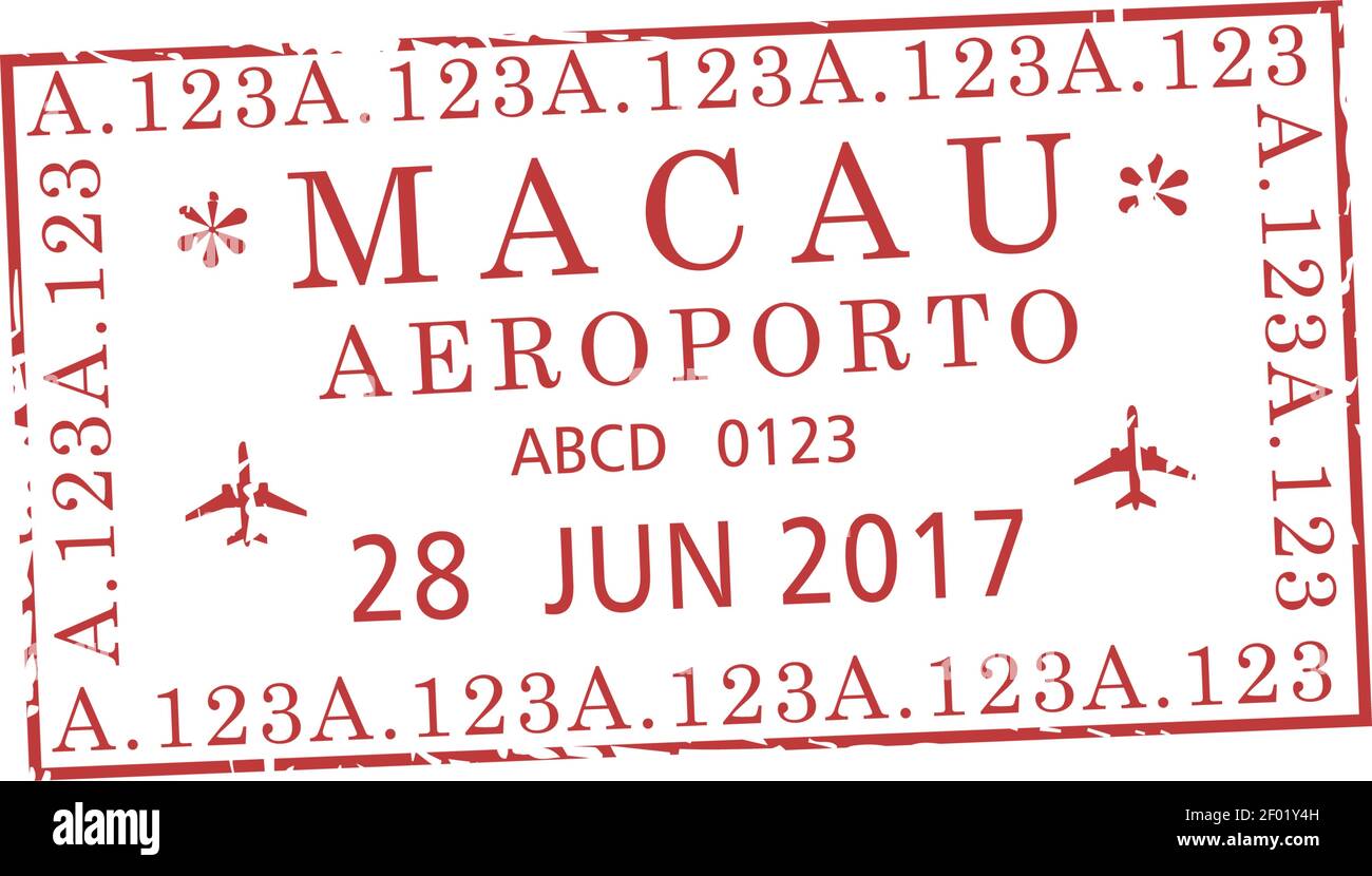 Border macau immigration Stock Vector Images - Alamy