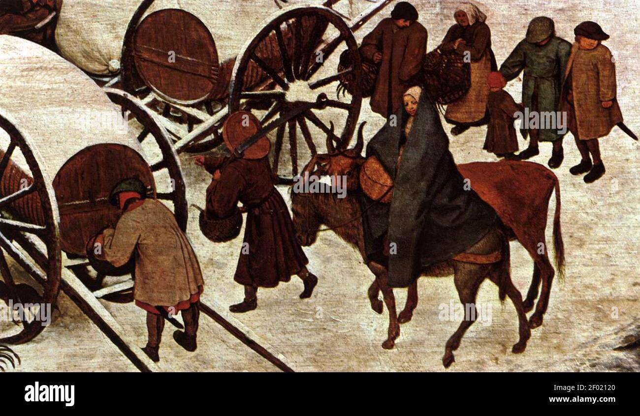 Pieter Bruegel the Elder - The Census at Bethlehem (detail Stock Photo ... Pieter Bruegel the Elder - The Census at Bethlehem (detail Stock Photo ...