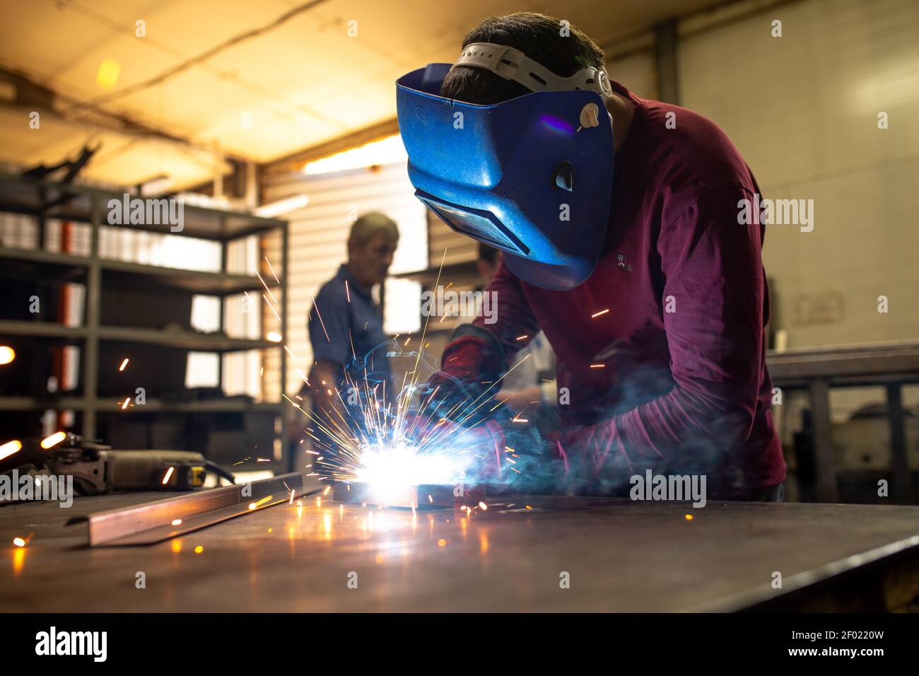 Welder works hi-res stock photography and images - Alamy