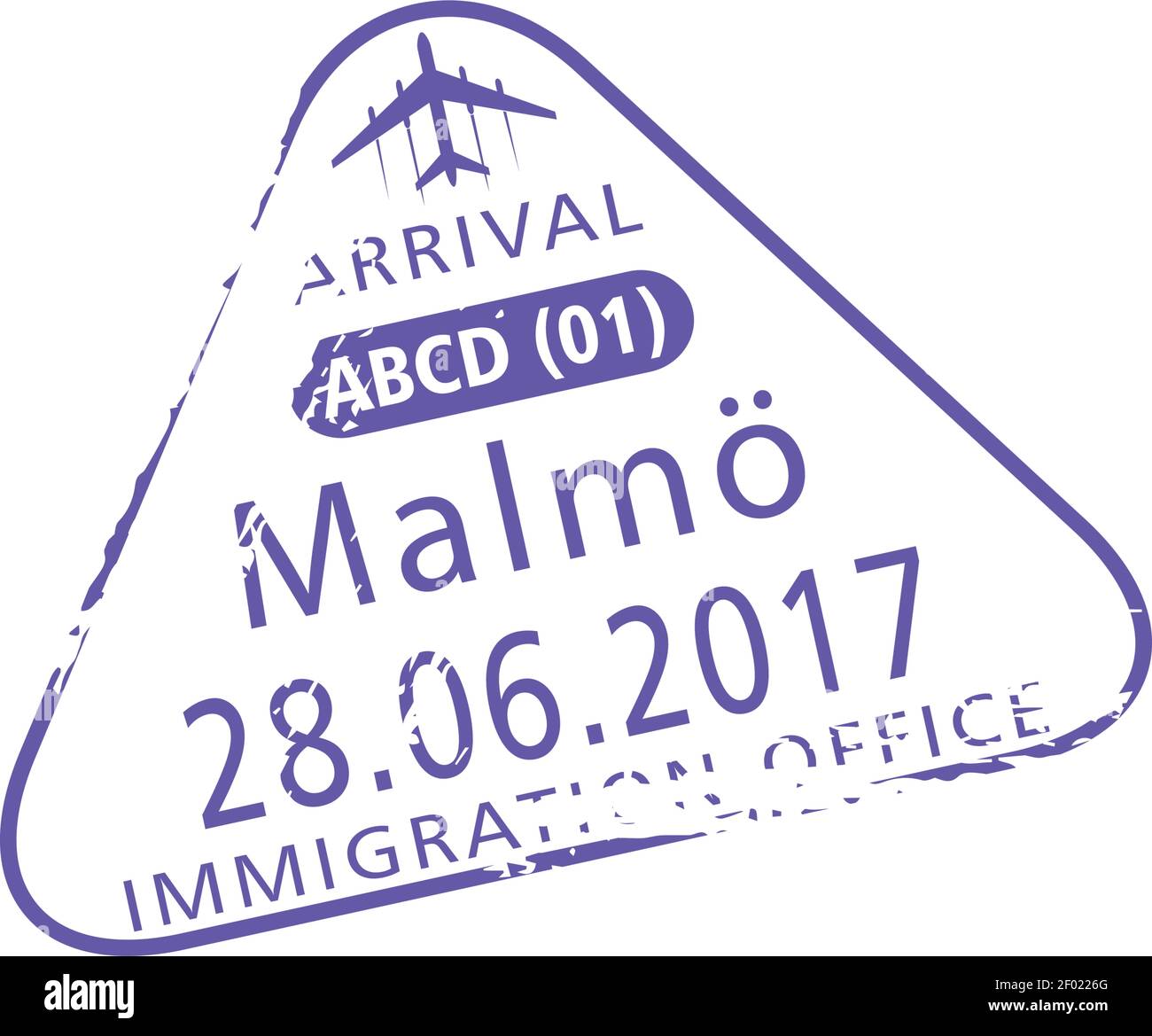 Passport Stamp Template Png