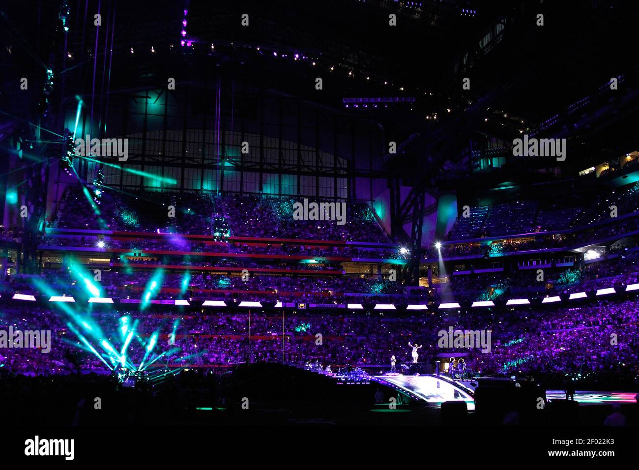 Madonna performs during the halftime show of Superbowl XLVI on Sunday ...