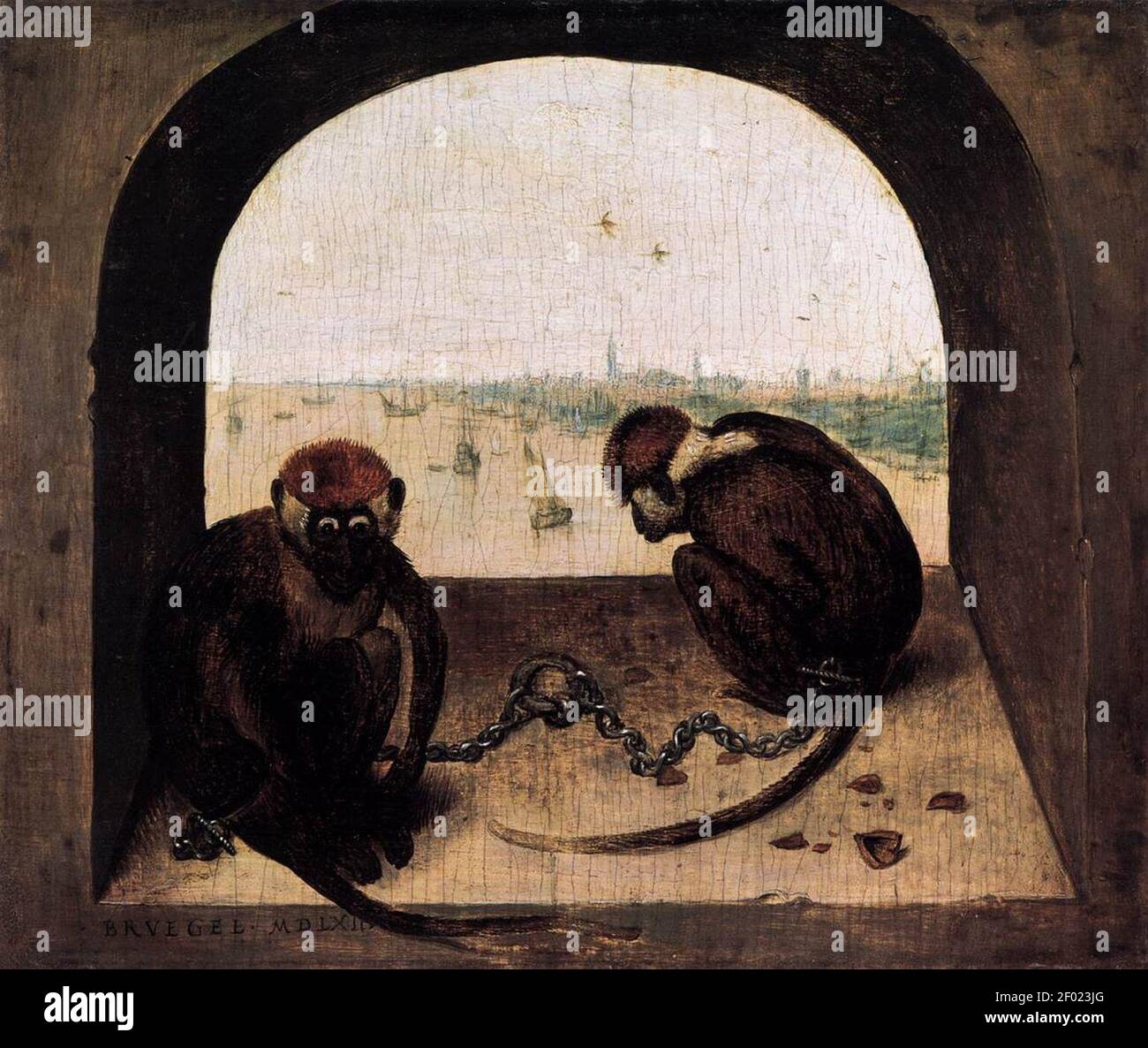 Two monkeys bruegel hi-res stock photography and images - Alamy