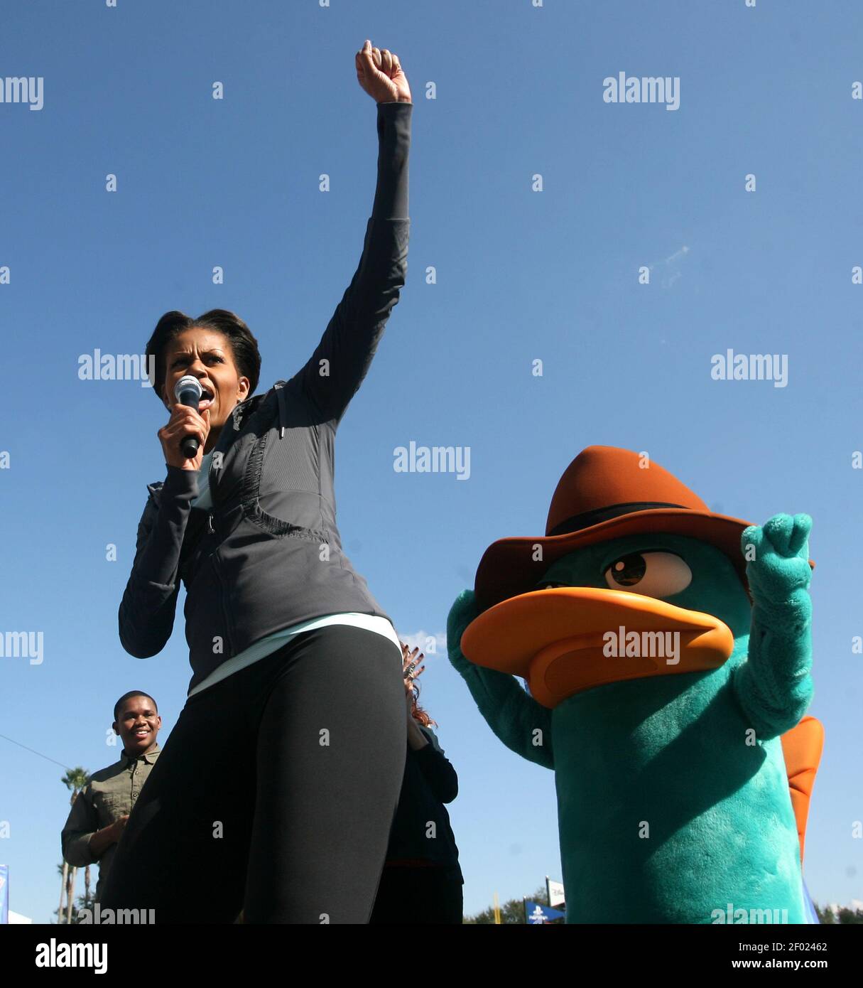 First kady Michelle Obama dances with Disney Channel's Perry The ...