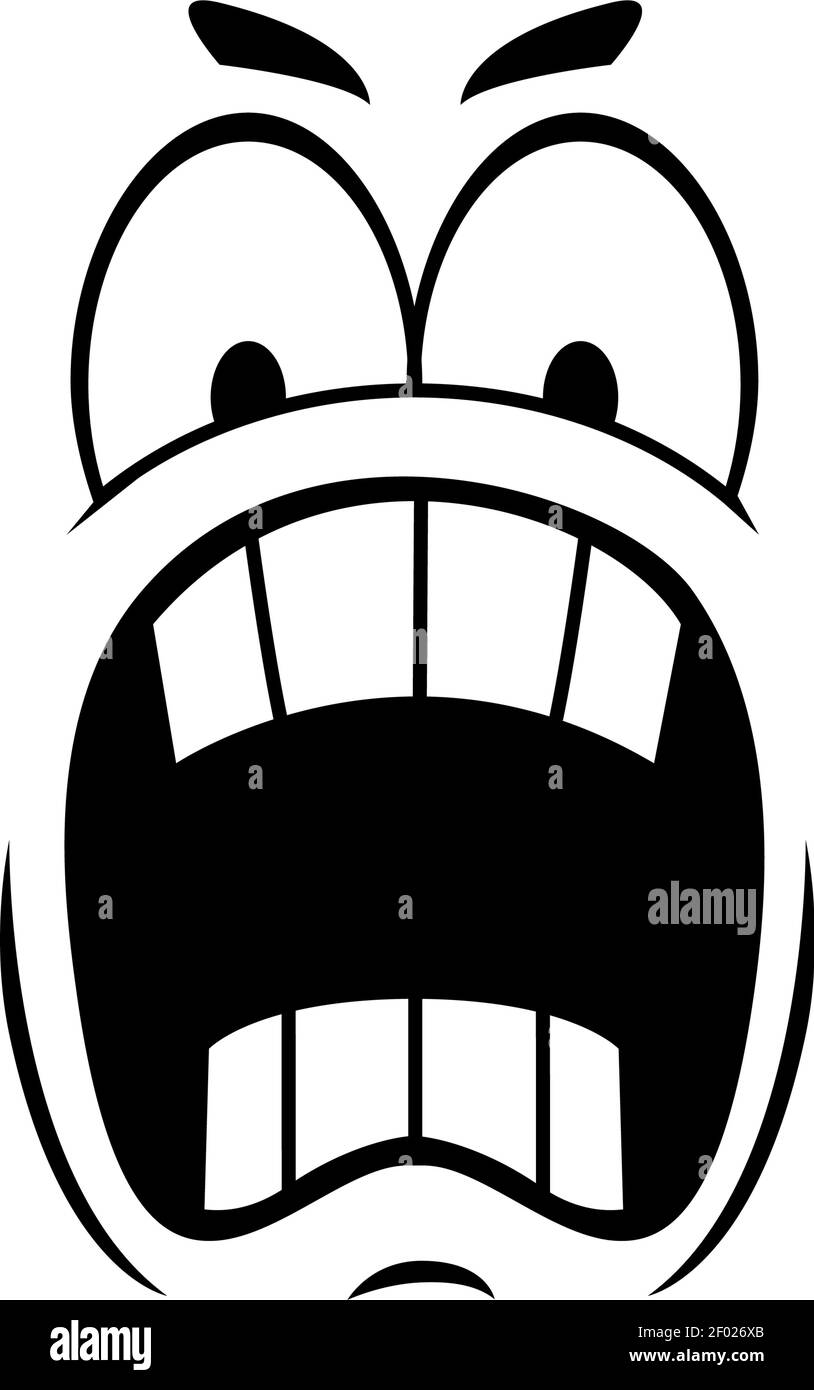 Face screaming in fear emoji hi-res stock photography and images - Alamy