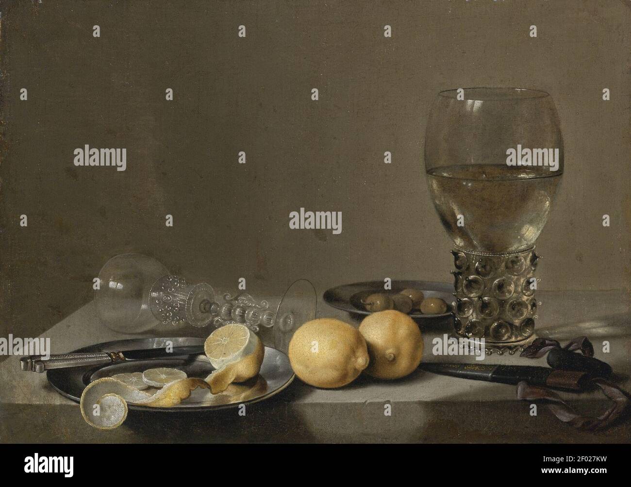 Pieter Claesz - Still Life with Lemons and Olives 408N08825 68YNJ Stock ...