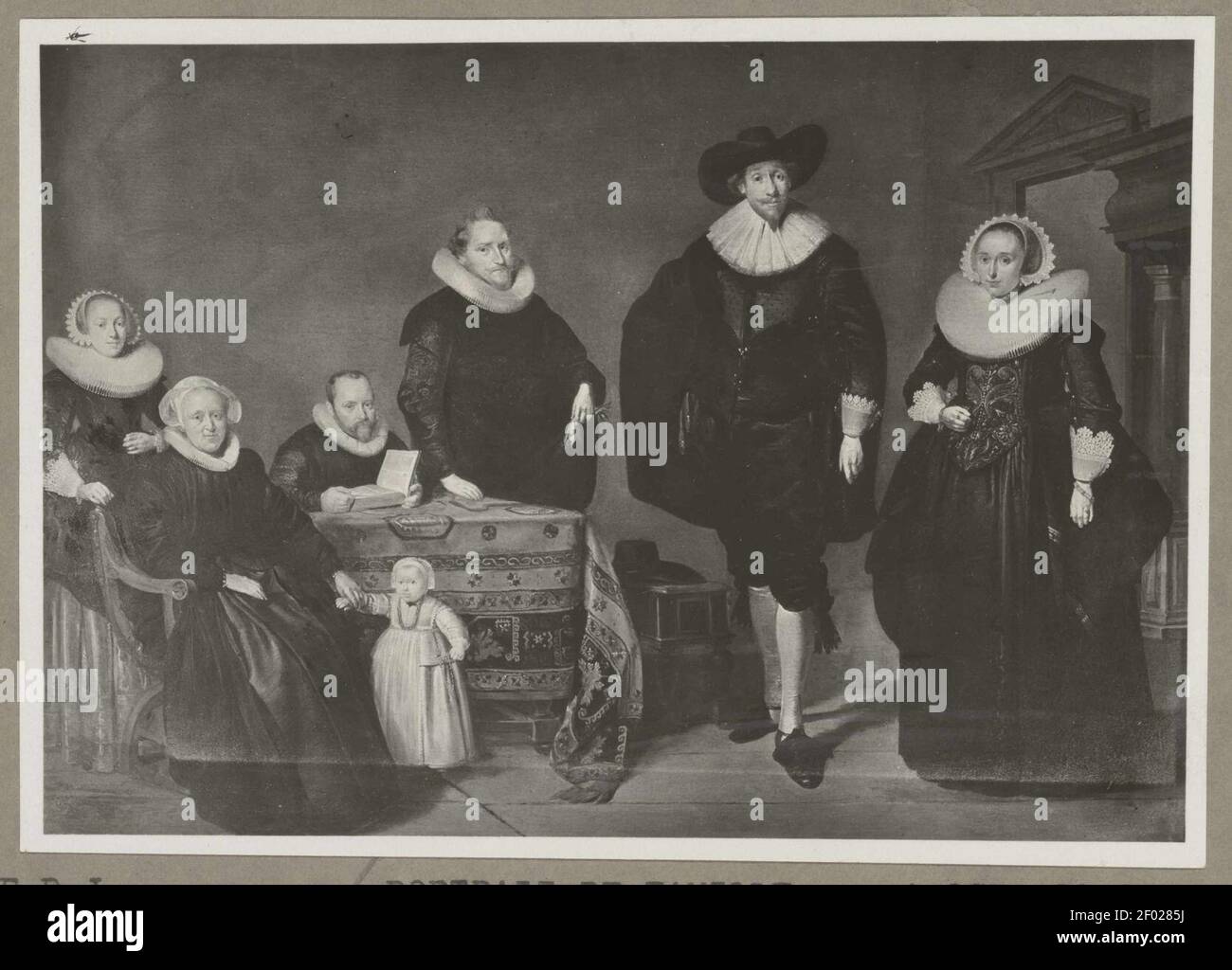 Pieter Codde - Portrait of a Family, Adolphe Schloss Stock Photo - Alamy