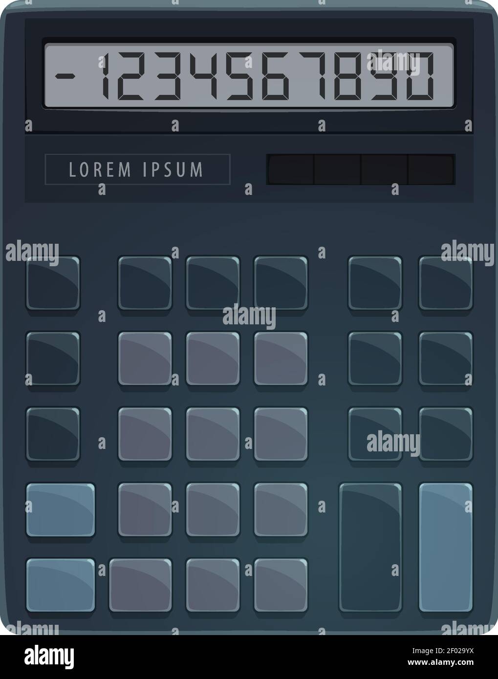 Calculator vector isolated icon. Mathematics and algebra school ...