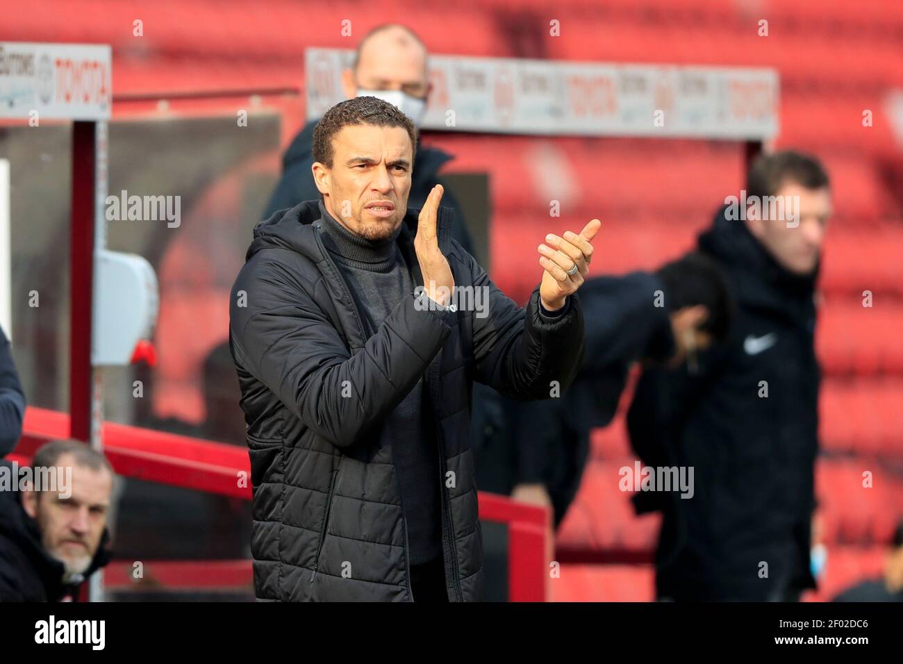 Barnsley, UK. 06th Mar, 2021. Valerien Ismael the Barnsley Manager ...