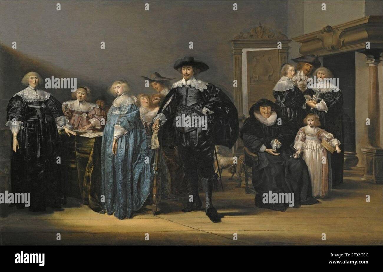 Pieter Jacobs Codde - 'Portrait of the Family Twent in an Interior ...