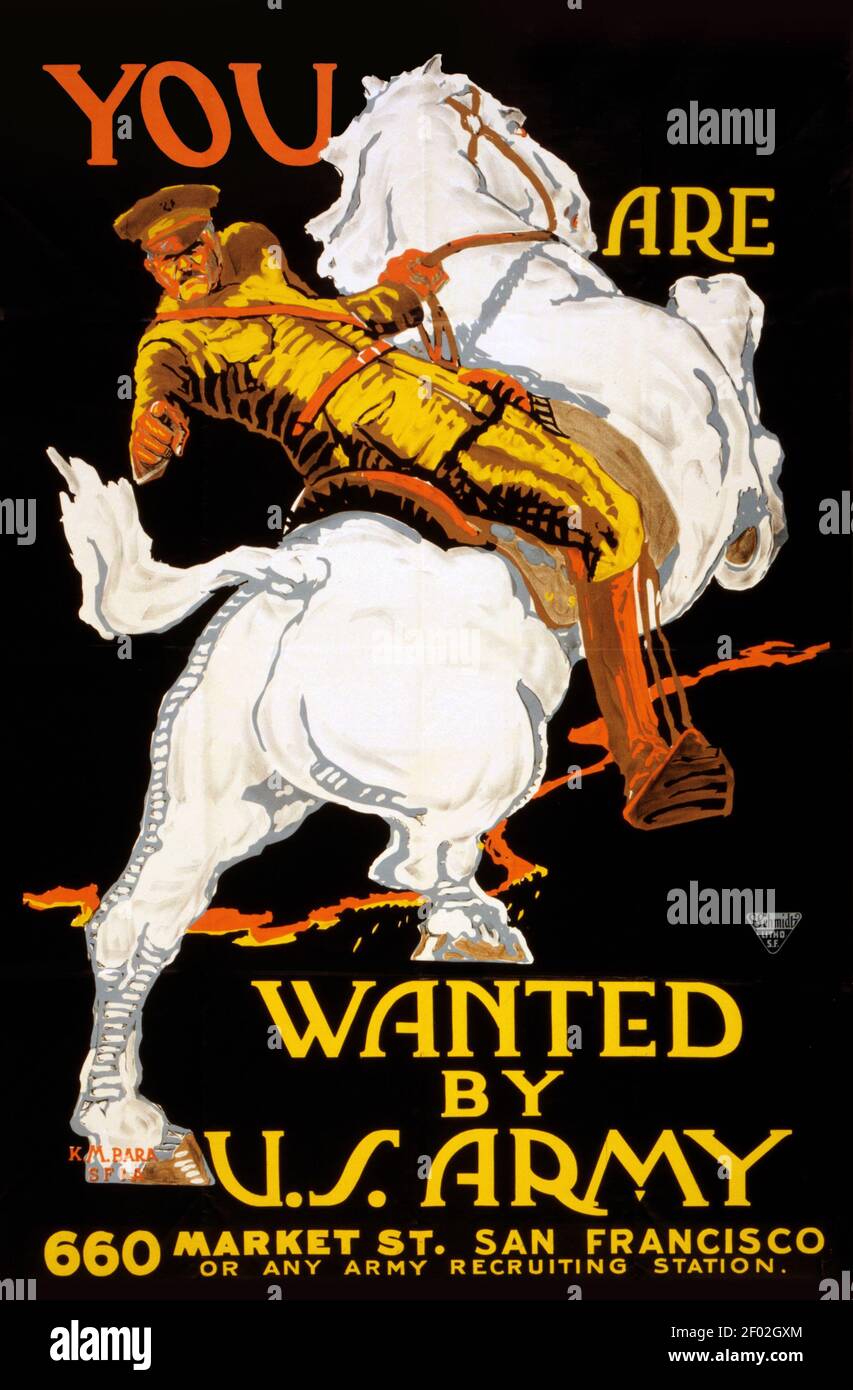 Army poster or ad. You are wanted by U.S. Army Stock Photo - Alamy
